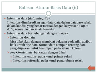 Bab 1 definisi basis data | PPTX