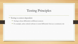 Bab 1 Fundamentals Of Testing | PPT