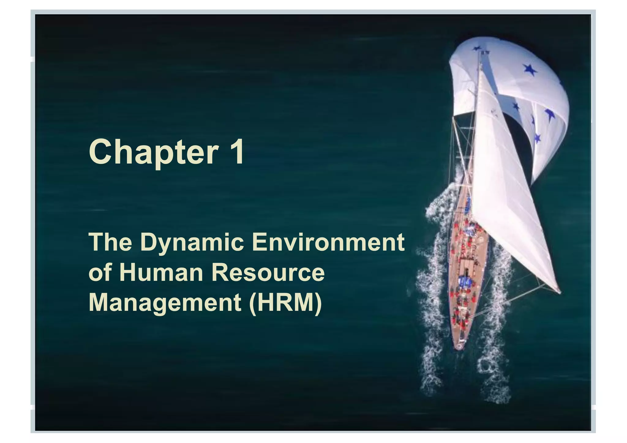 Chapter 1 Dynamic Environment of Human Resource Management | PDF