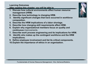Chapter 1 Dynamic Environment of Human Resource Management | PDF