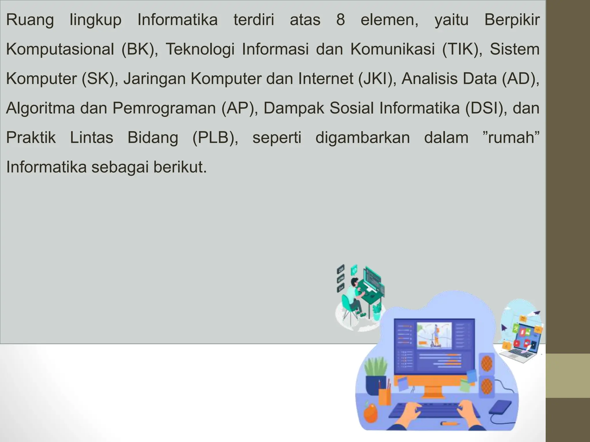 pengenalan informatika pemula pada mata pelajaran TIK | PPTX