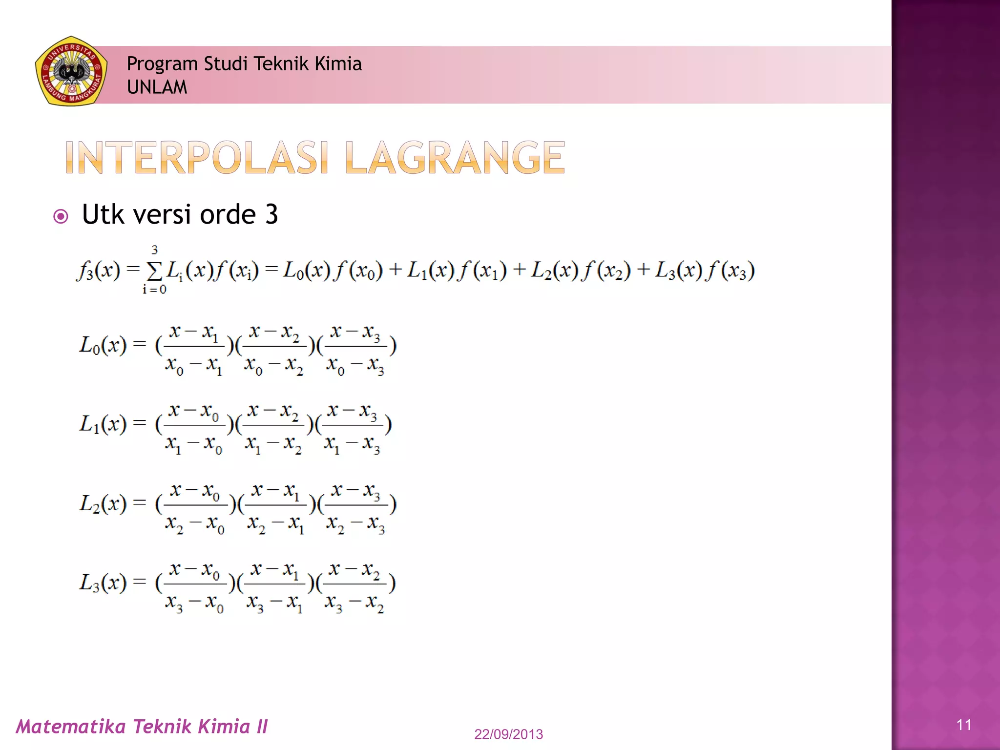 Bab 1 interpolasi numerik_2 | PDF