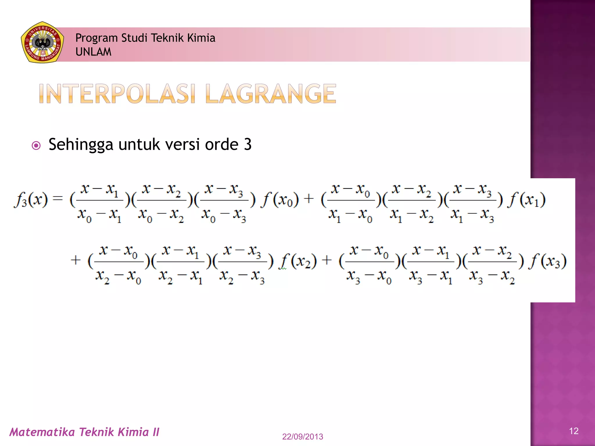 Bab 1 interpolasi numerik_2 | PDF