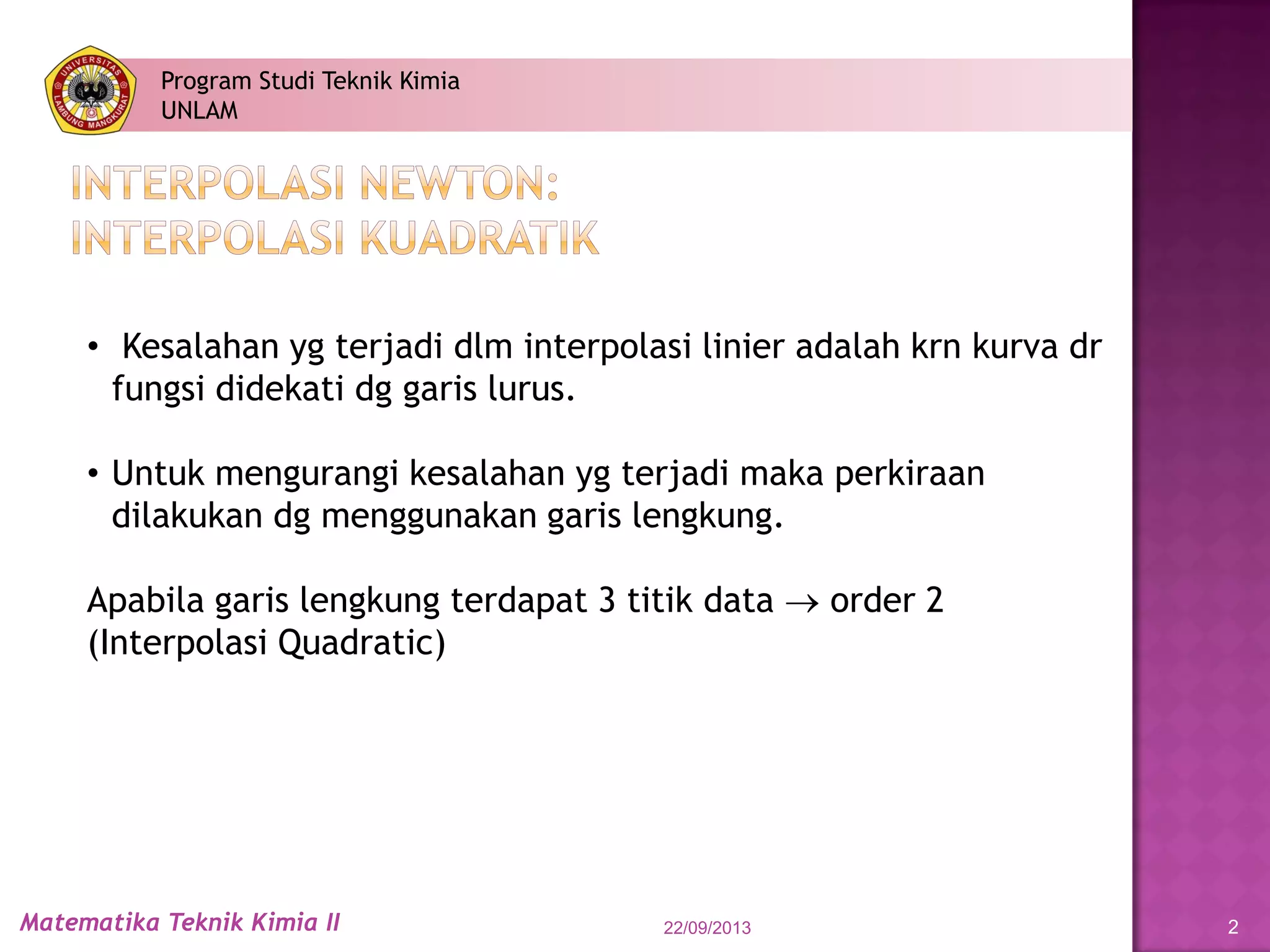 Bab 1 interpolasi numerik_2 | PDF