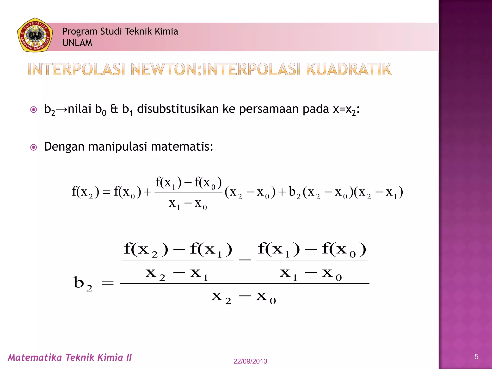 Bab 1 interpolasi numerik_2 | PDF