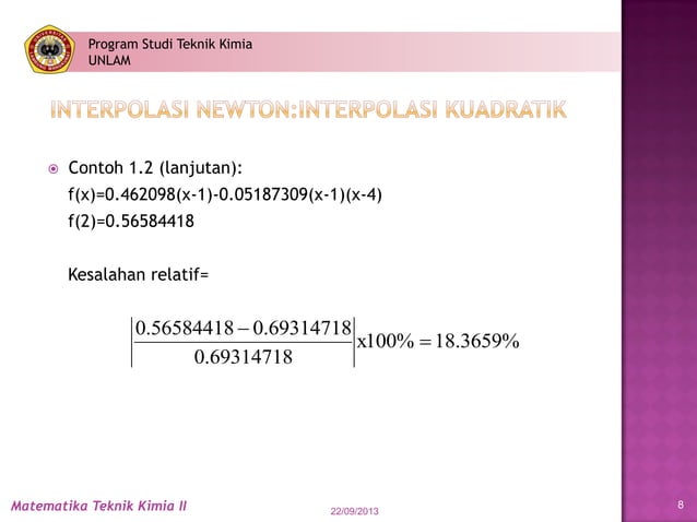 Bab 1 interpolasi numerik_2 | PPT