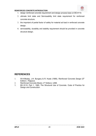 Structure Reinforced Concrete | DOC