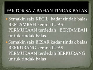 Bab 1 kadar tindak balas | PPTX