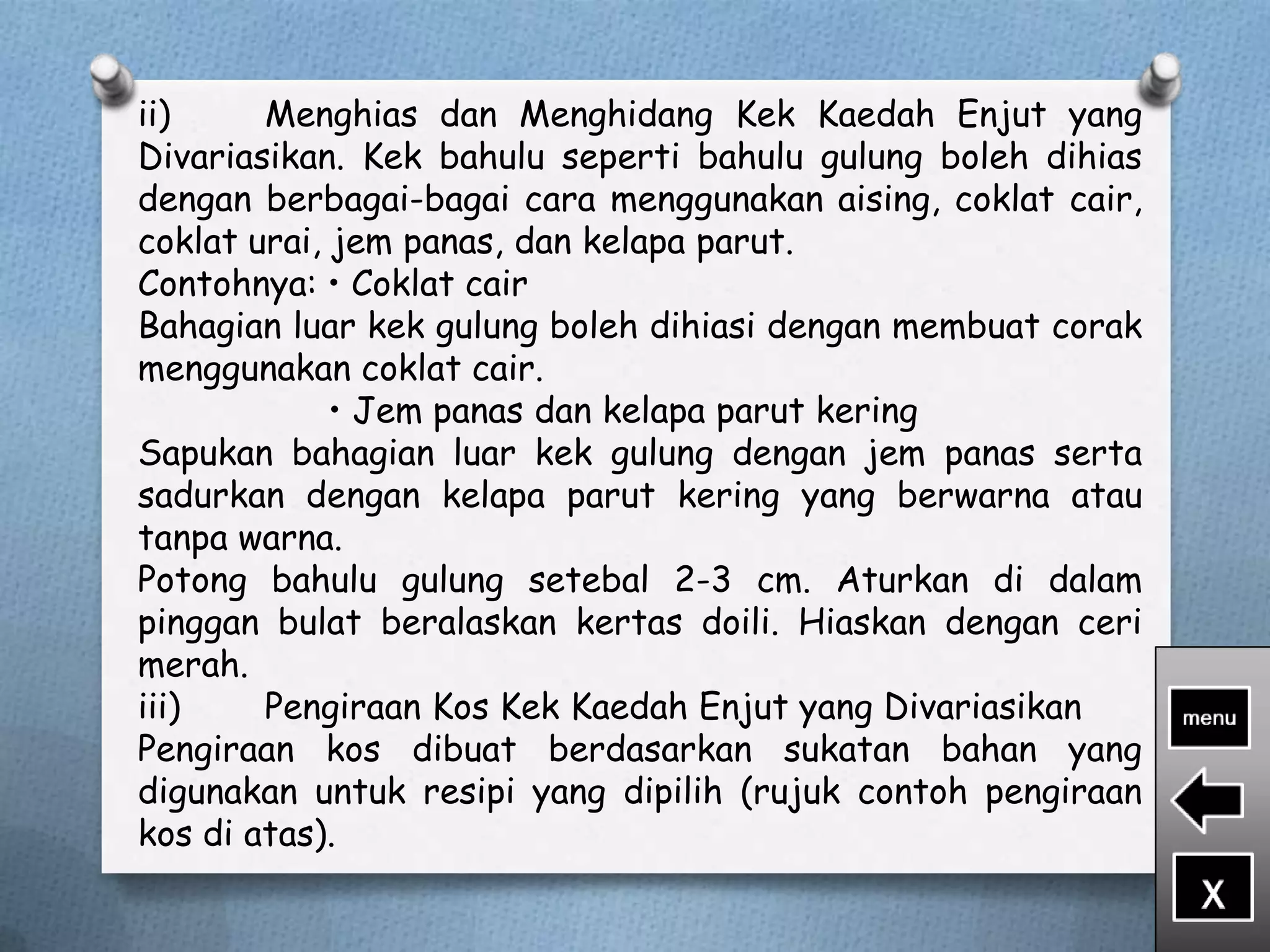 Bab1 kaedah membuat kek dan biskut | PPTX