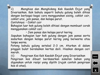 Bab1 kaedah membuat kek dan biskut | PPTX