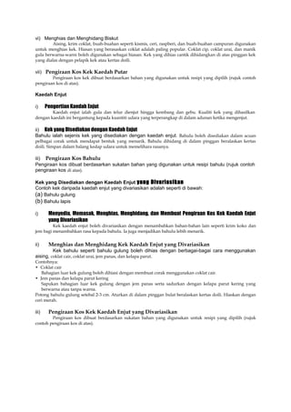 Bab 1 kaedah membuat kek dan biskut | DOC