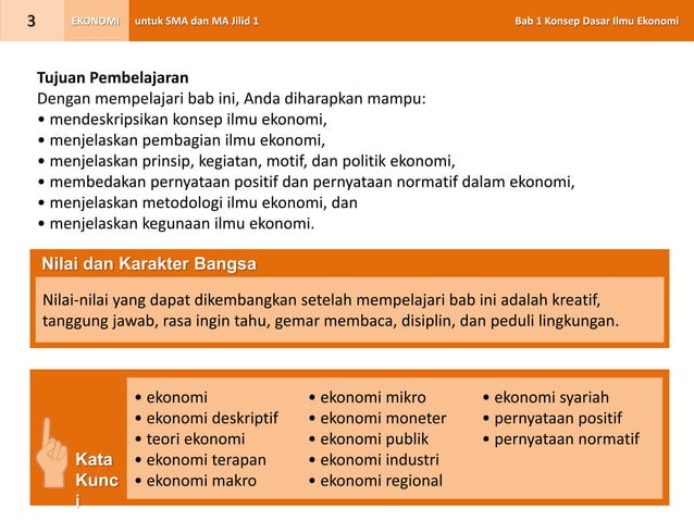 Bab 1 Konsep Dasar Ilmu Ekonomi | PPTX