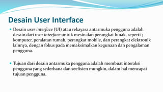 Interaksi Manusia dan Komputer - Bab 1 Konsep Dasar | PPTX