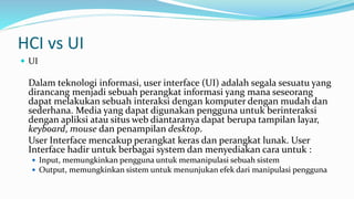 Interaksi Manusia dan Komputer - Bab 1 Konsep Dasar | PPTX