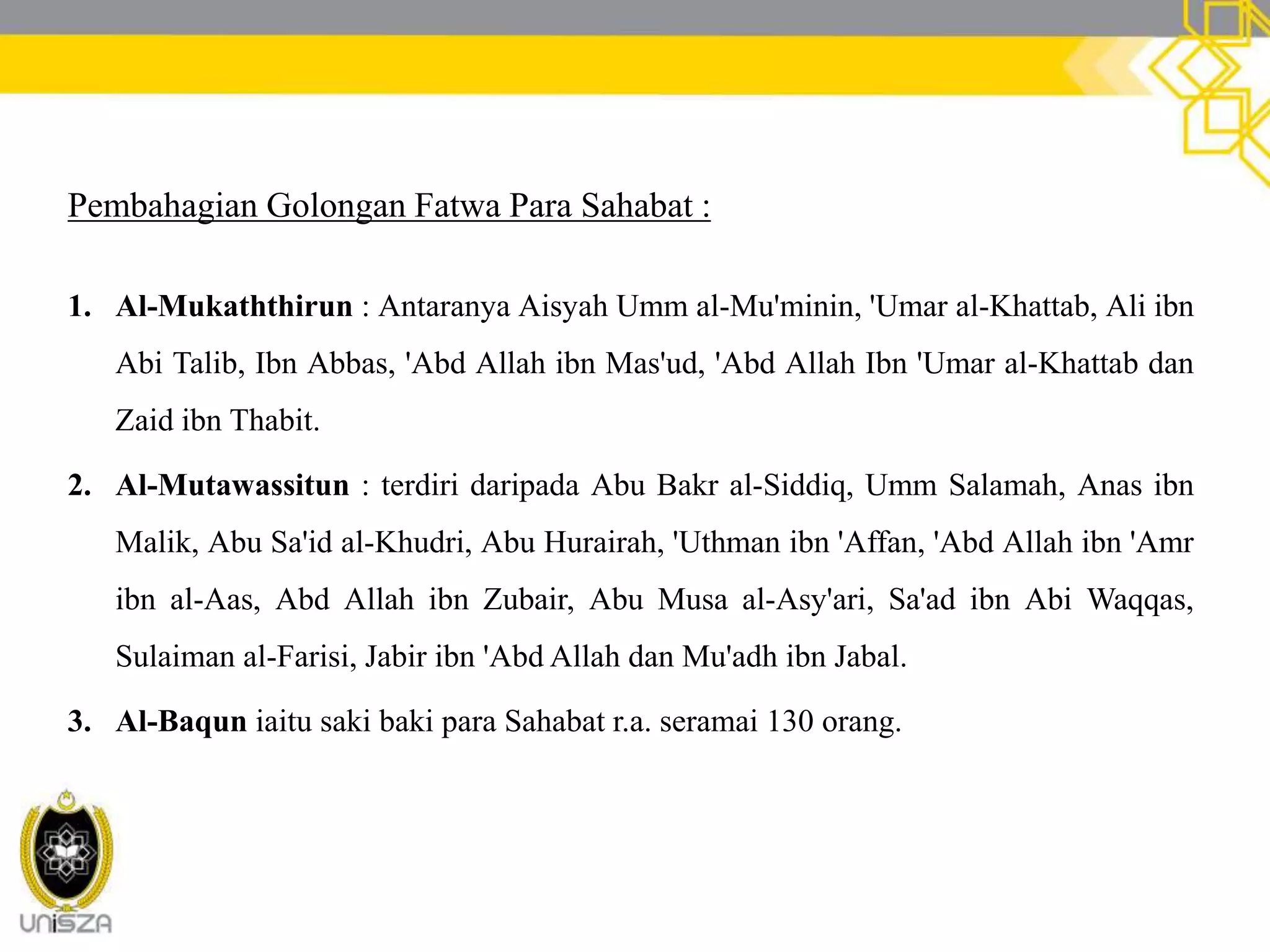 Bab 1 konsep fatwa dalam islam (1) | PPTX