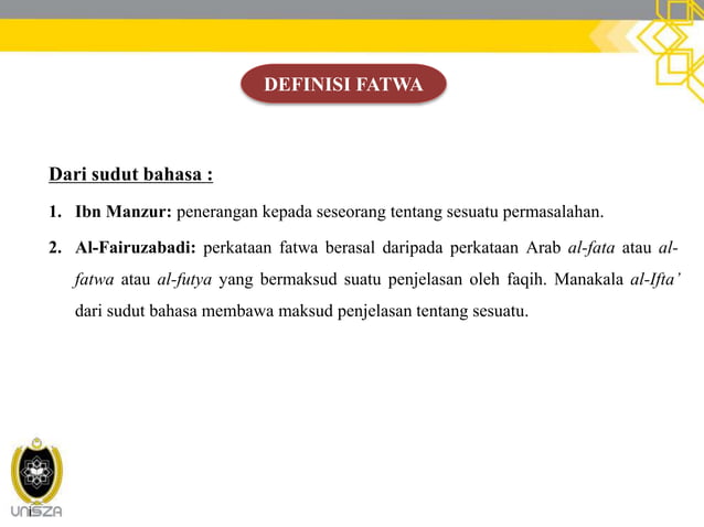 Bab 1 konsep fatwa dalam islam (1) | PPTX