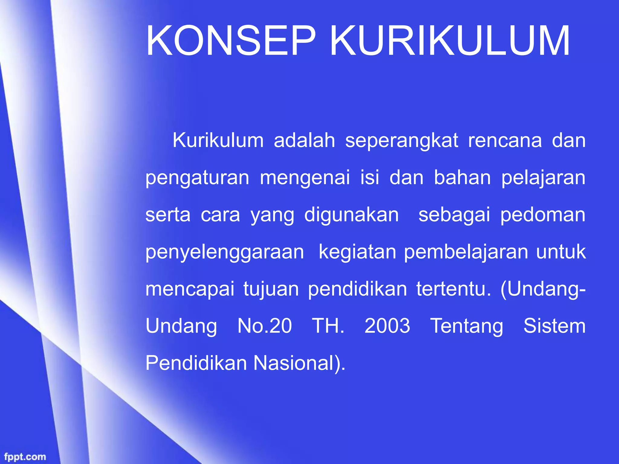KONSEP KURIKULUM | PPT