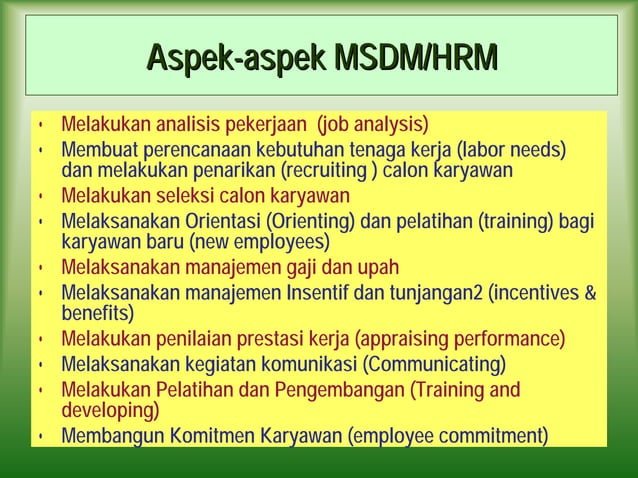 Bab 1 konsep, tujuan, & tantangan msdm | PDF