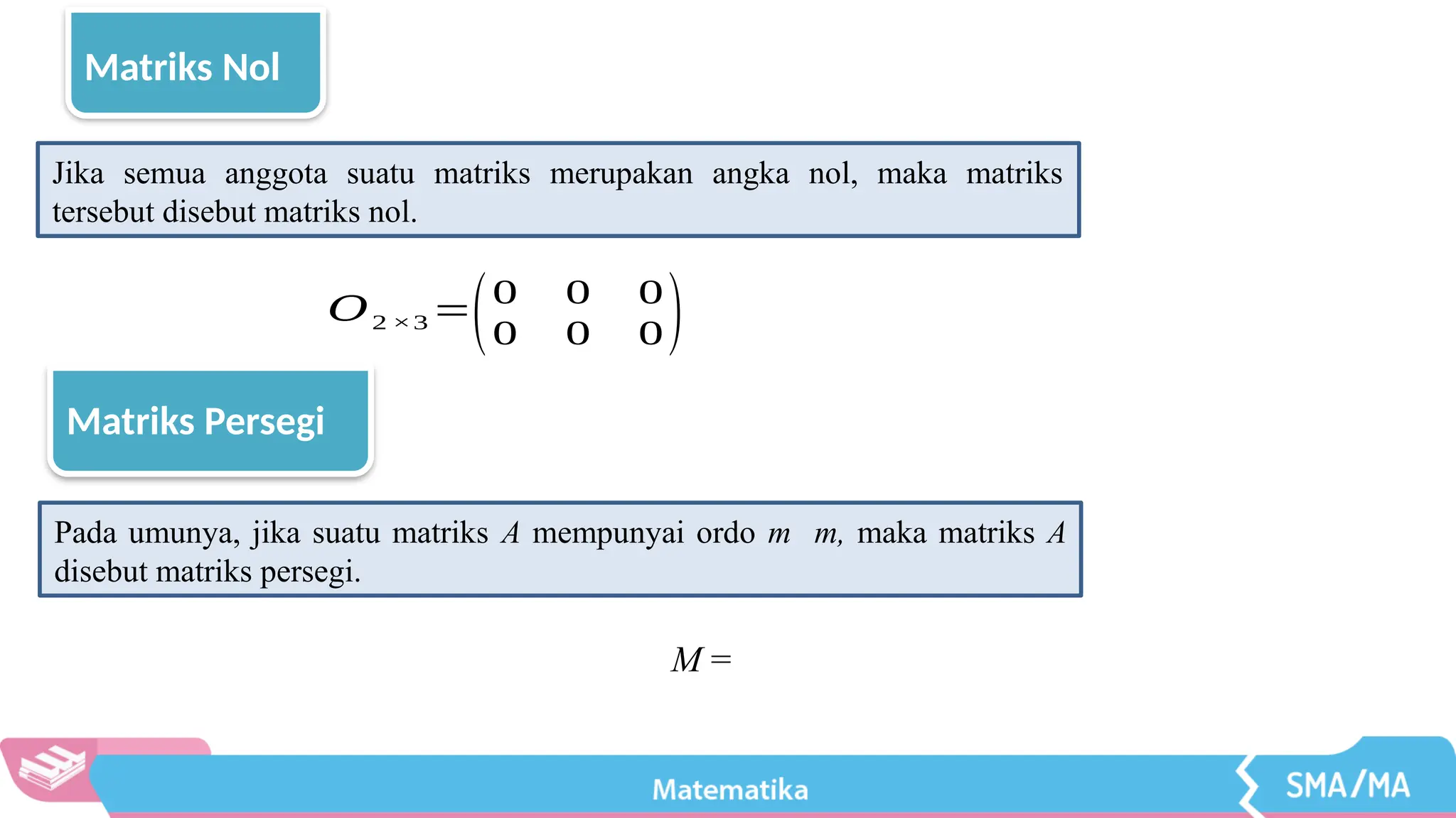 Materi Matriks Kelas 11 kurikulum merdeka | PPTX