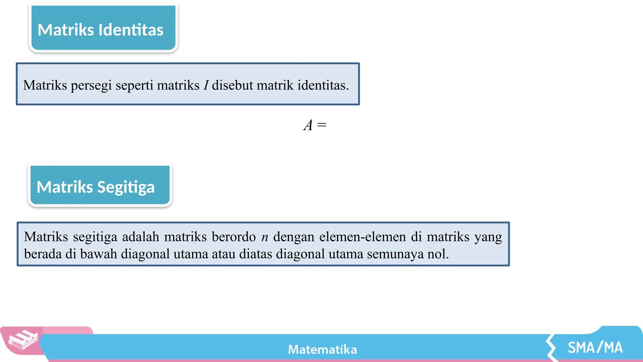 Materi Matriks Kelas 11 kurikulum merdeka | PPTX