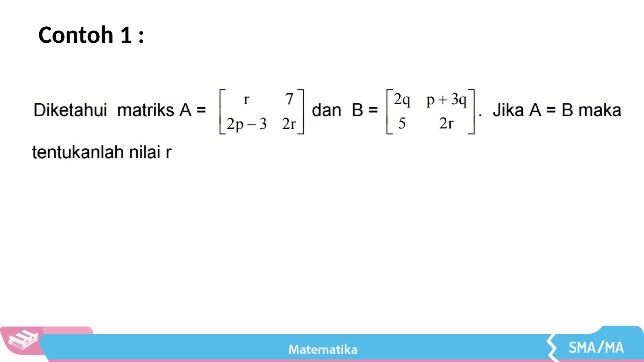 Materi Matriks Kelas 11 kurikulum merdeka | PPTX