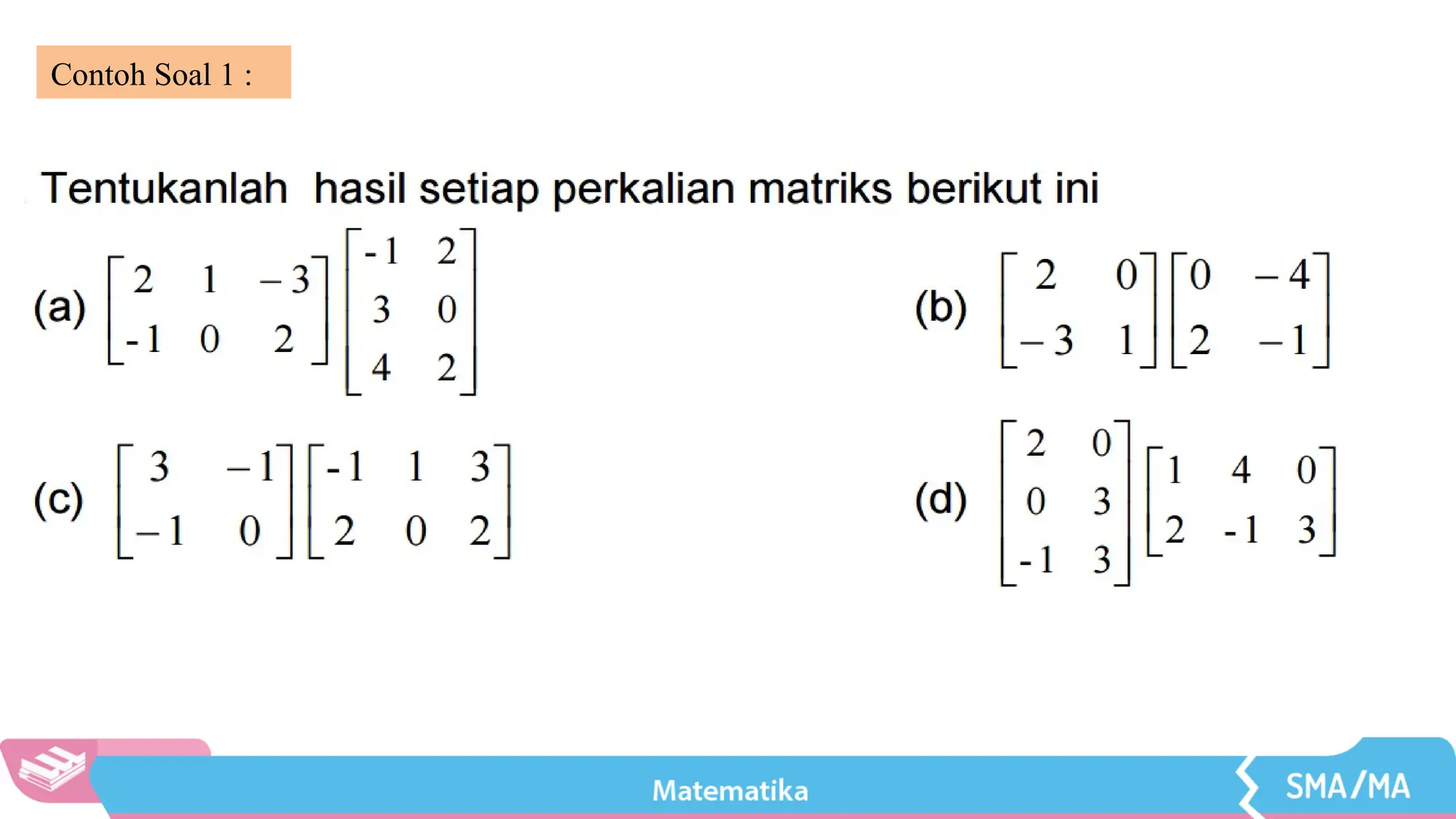 Materi Matriks Kelas 11 kurikulum merdeka | PPTX