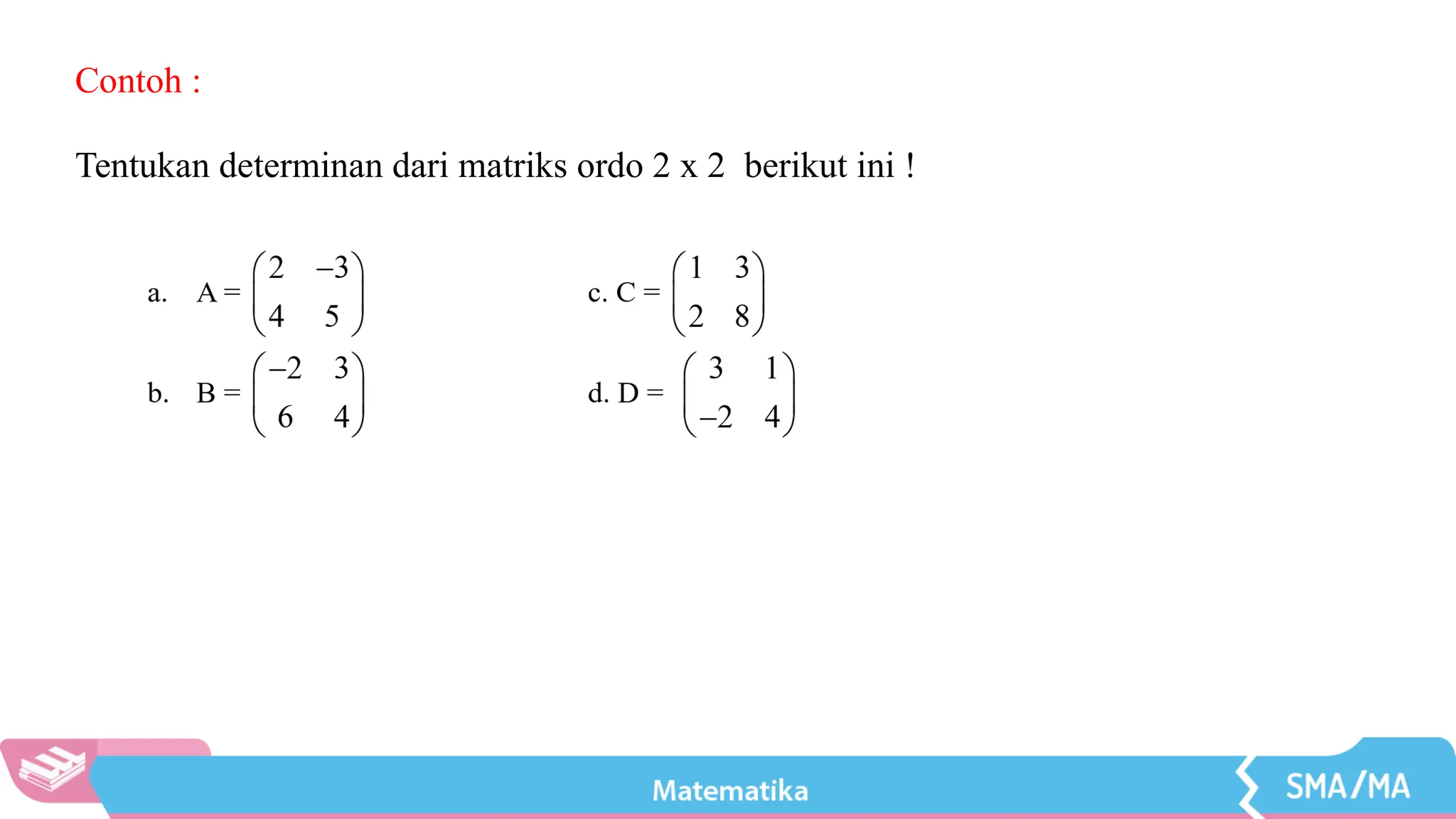 Materi Matriks Kelas 11 kurikulum merdeka | PPTX