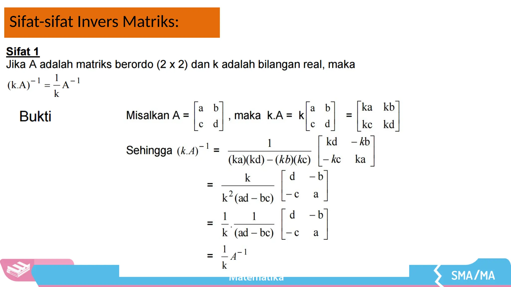Materi Matriks Kelas 11 kurikulum merdeka | PPTX