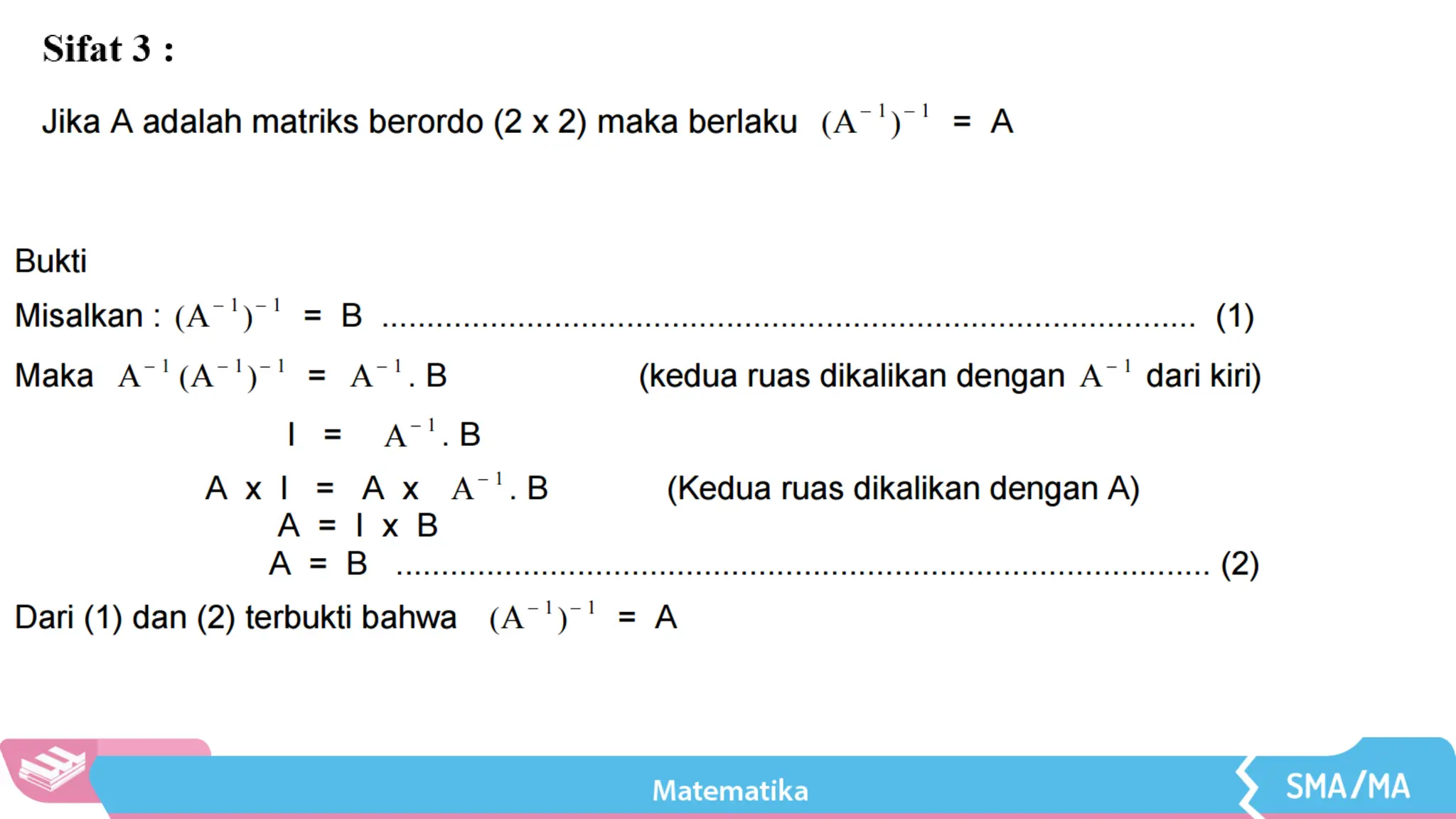 Materi Matriks Kelas 11 kurikulum merdeka | PPTX