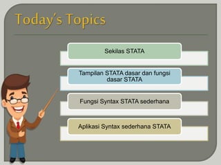 Bab 1 Mengenal Stata | PPTX