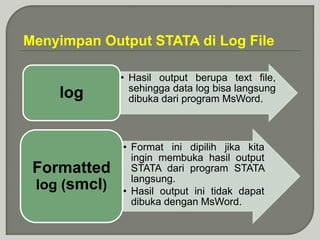 Bab 1 Mengenal Stata | PPTX