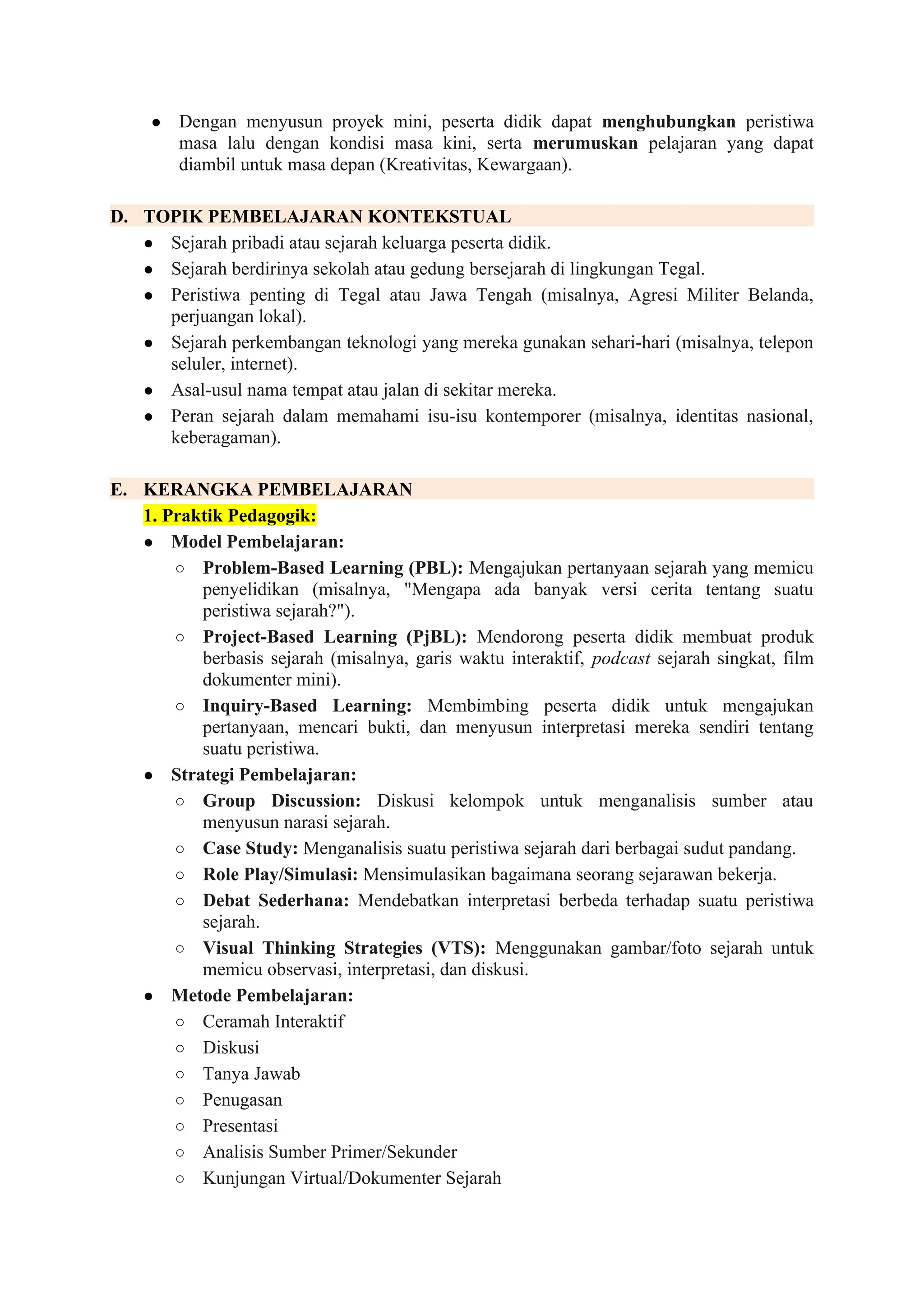 MODUL PEMBELAJARAN SEJARAH MATERI TENATNG KONSEP DASAR SEJARAH | DOCX