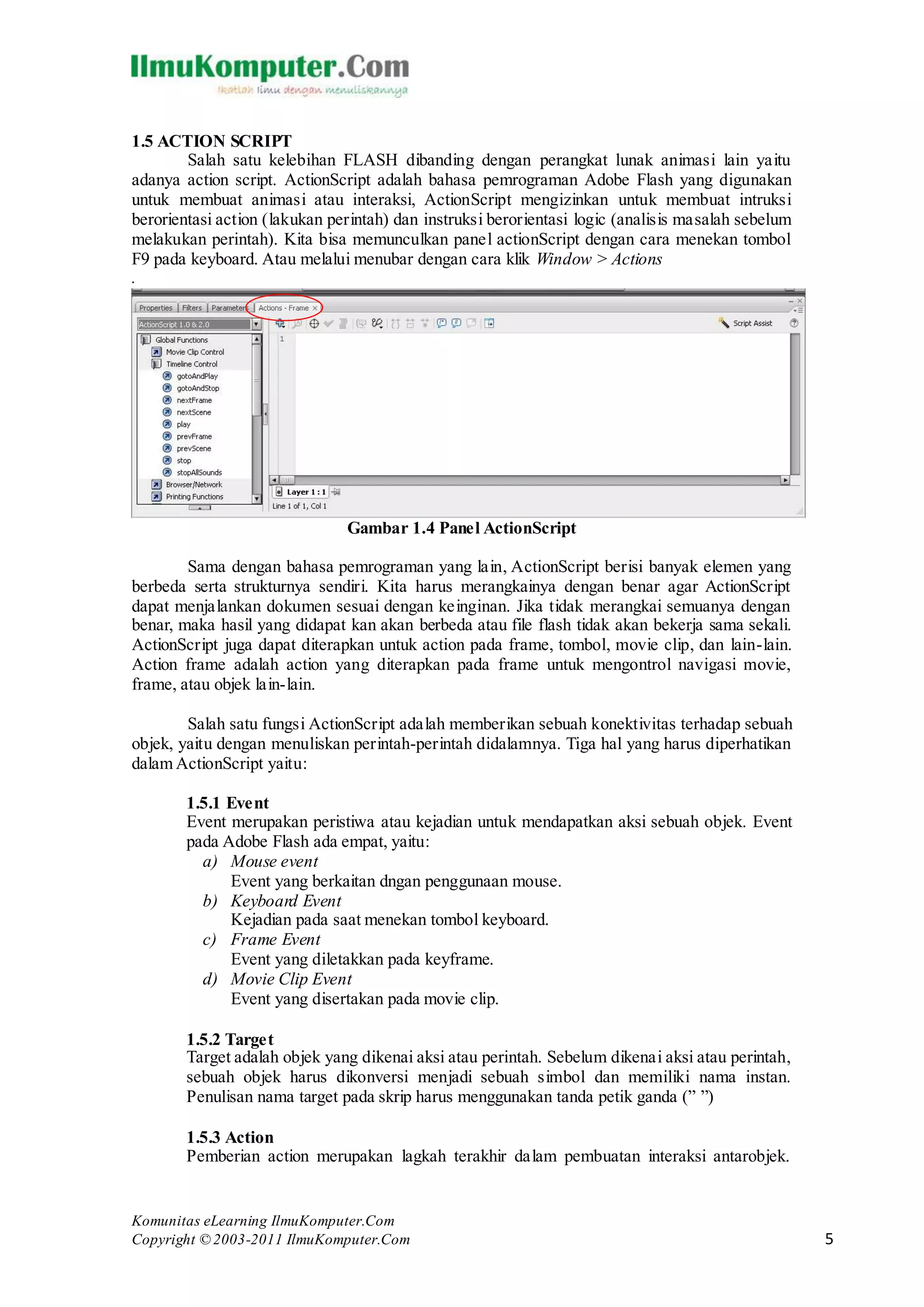 Bab 1 pengenalan-adobe-flash | PDF