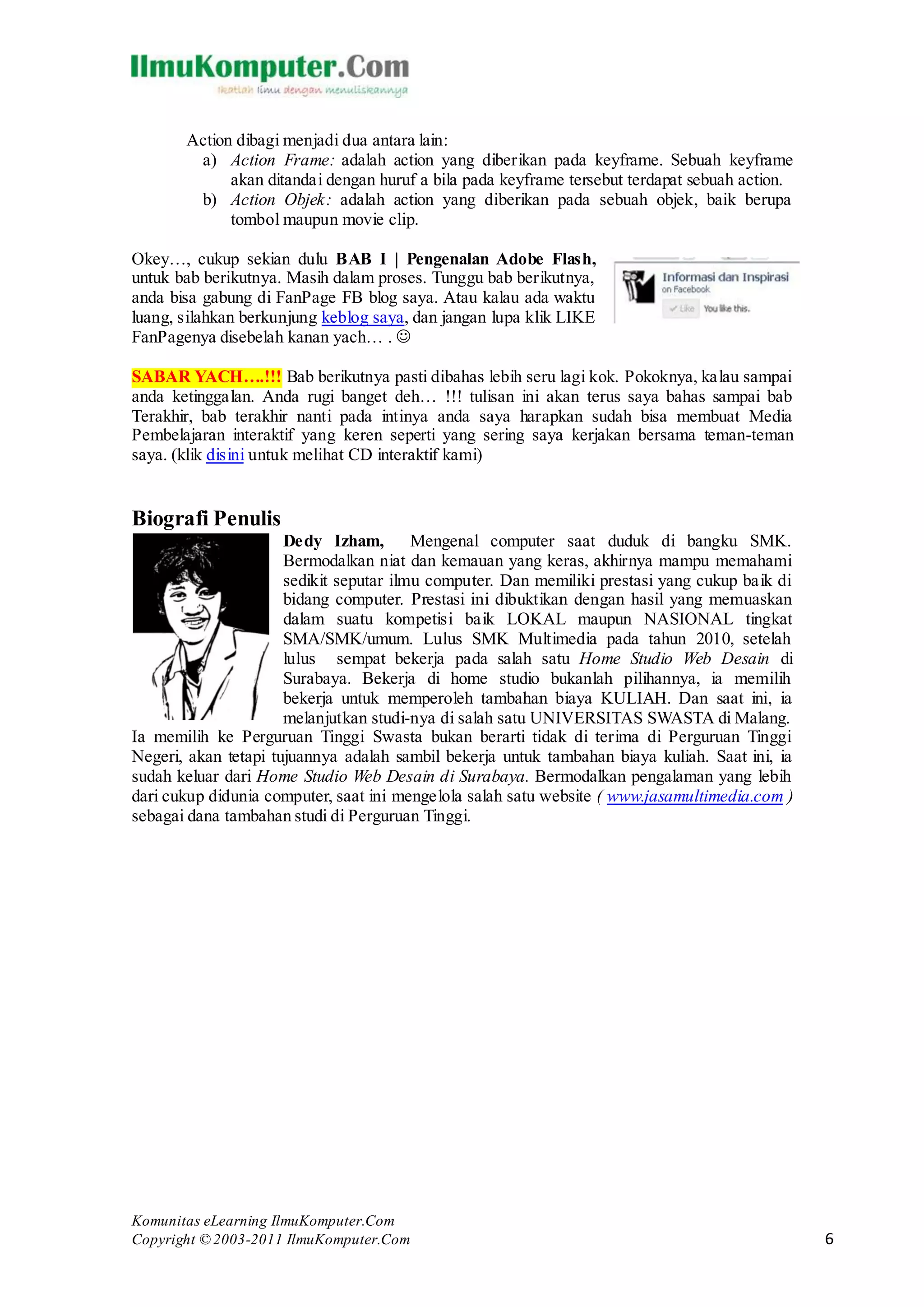 Bab 1 pengenalan-adobe-flash | PDF