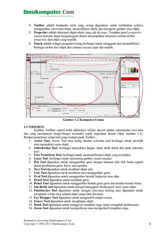 Bab 1 pengenalan-adobe-flash | PDF