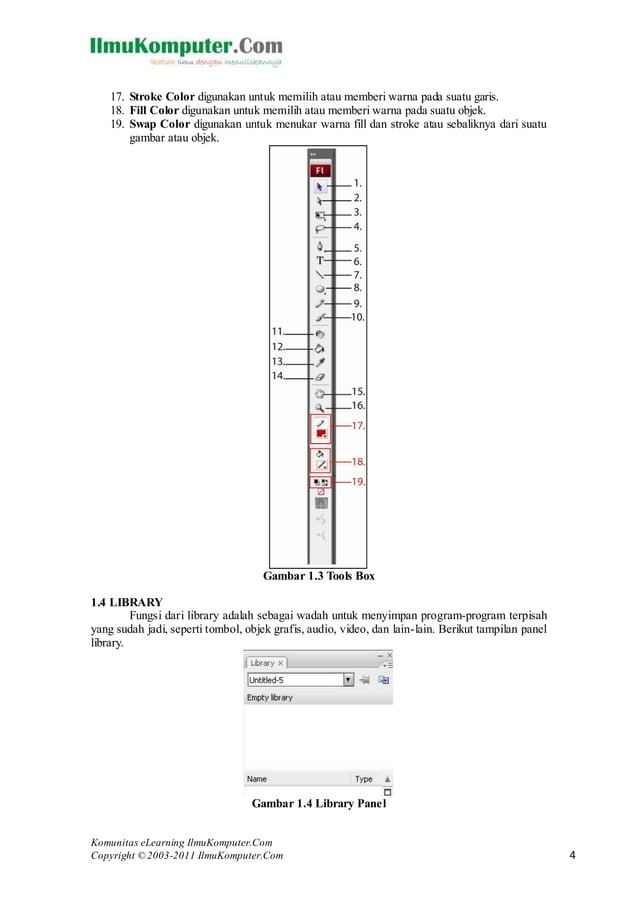 Bab 1 pengenalan-adobe-flash | PDF