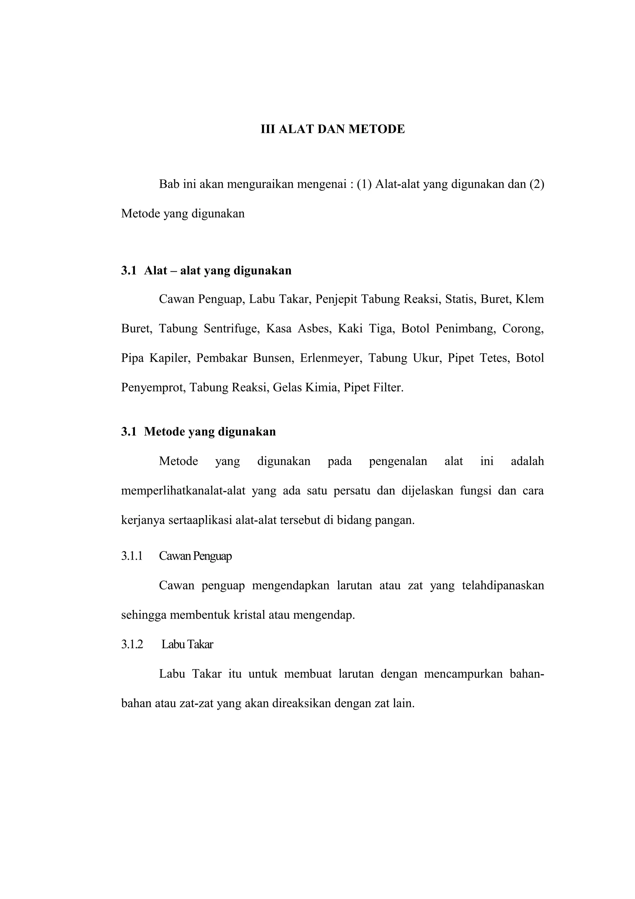 Bab 1 pengenalan alat di laboratorium | DOC