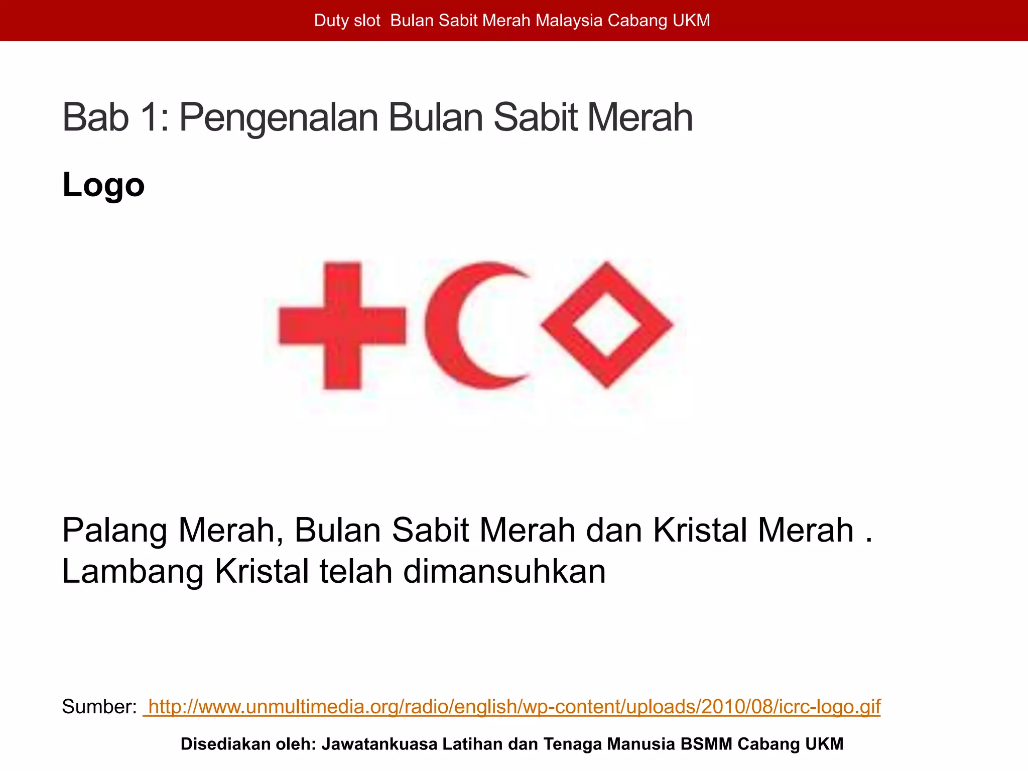 Bab 1 pengenalan bulan sabit merah | PPTX