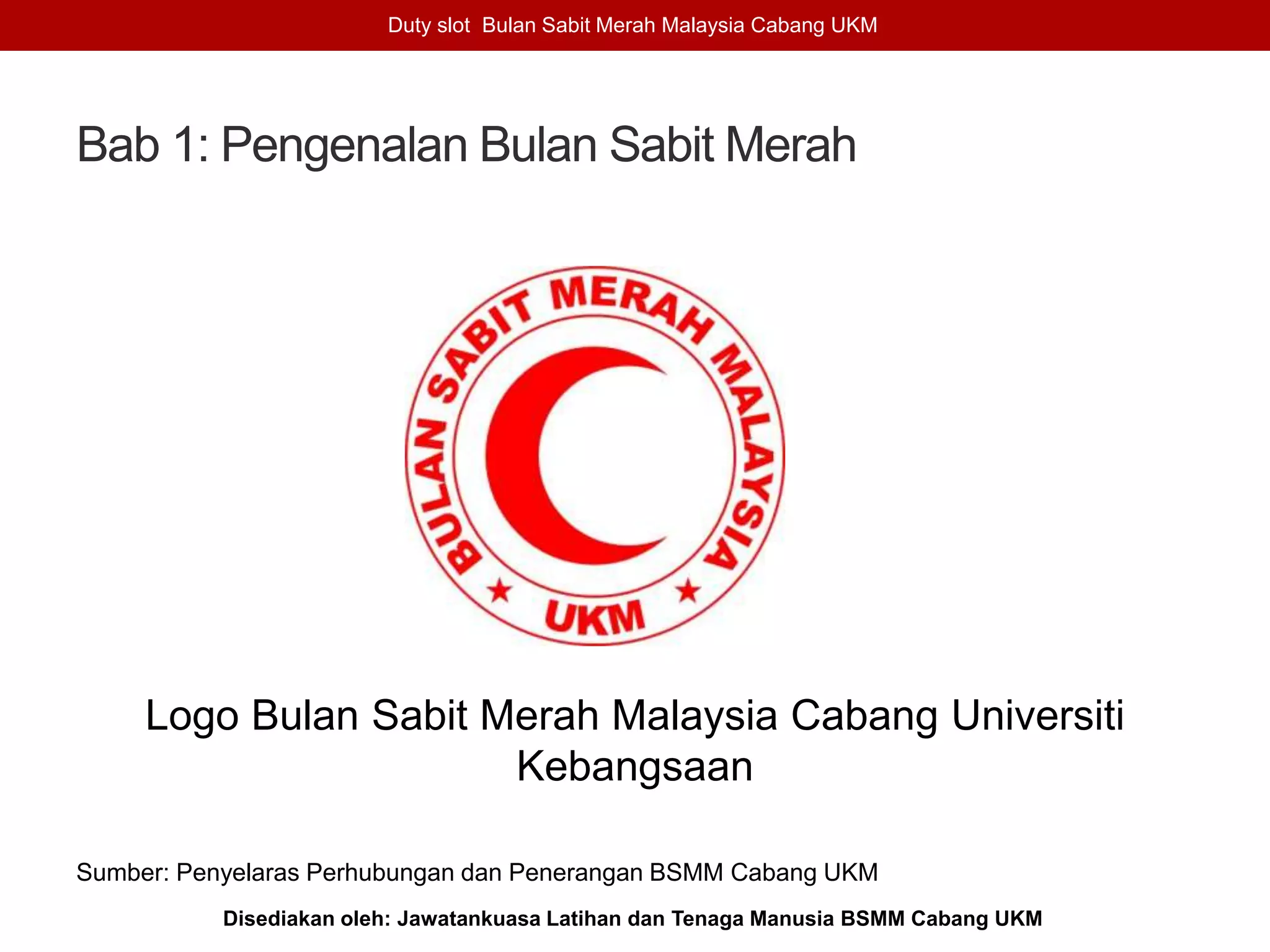 Bab 1 pengenalan bulan sabit merah | PPTX