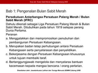 Bab 1 pengenalan bulan sabit merah | PPTX