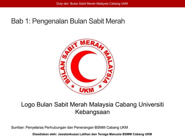 Bab 1 pengenalan bulan sabit merah | PPTX