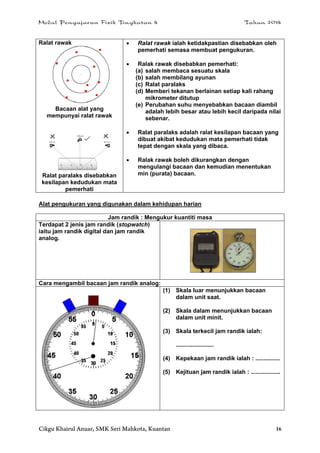 FIZIK TINGKATAN 4 Bab 1 pengenalan kepada fizik | PDF