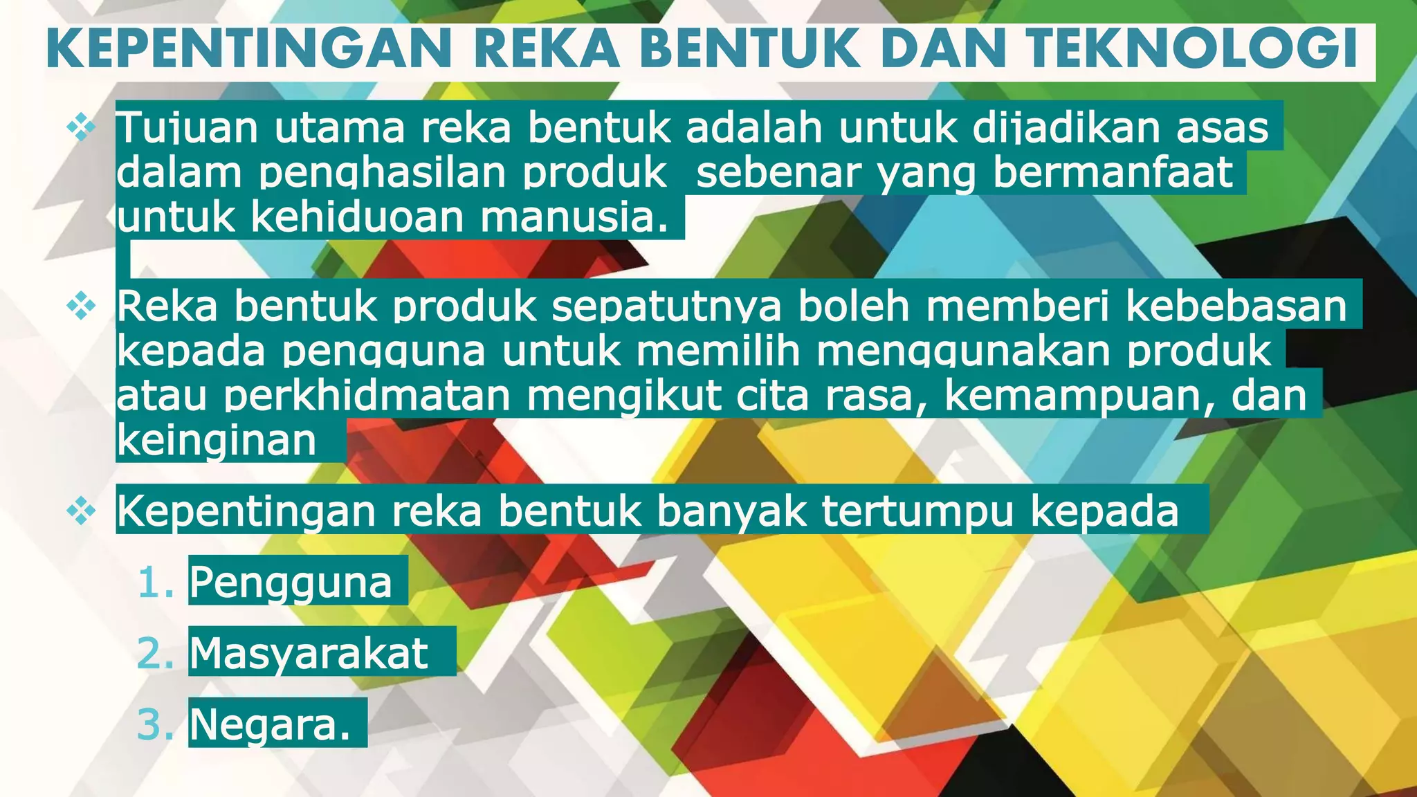 Bab 1 pengenalan kepada reka bentuk dan teknologi 1.2 kepentingan reka ...