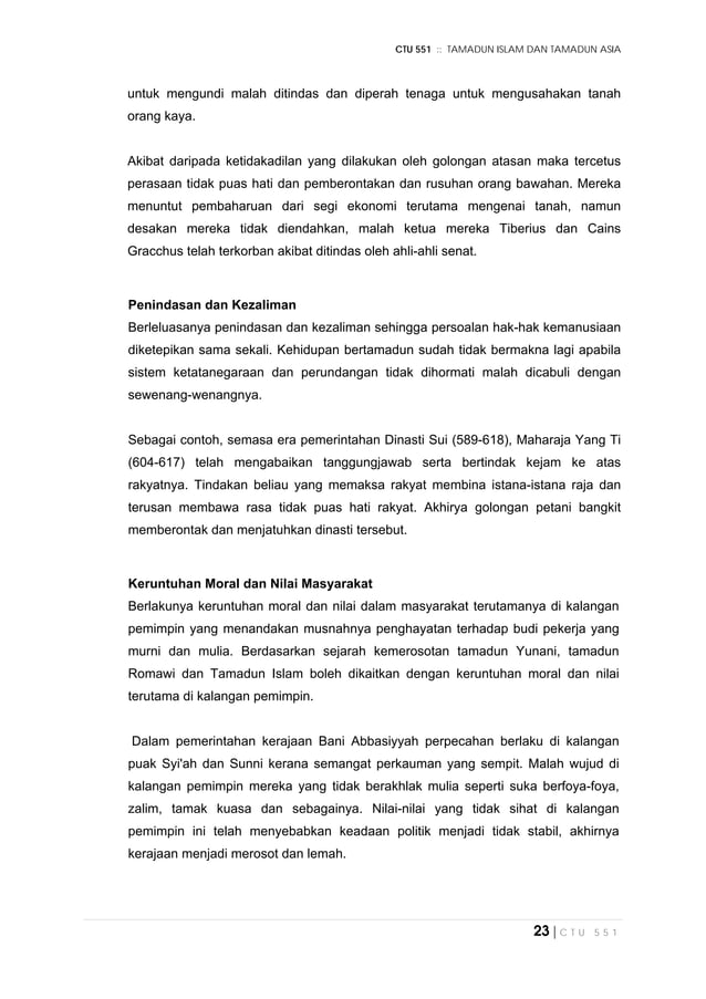 Bab 1 pengenalan tamadun | PDF