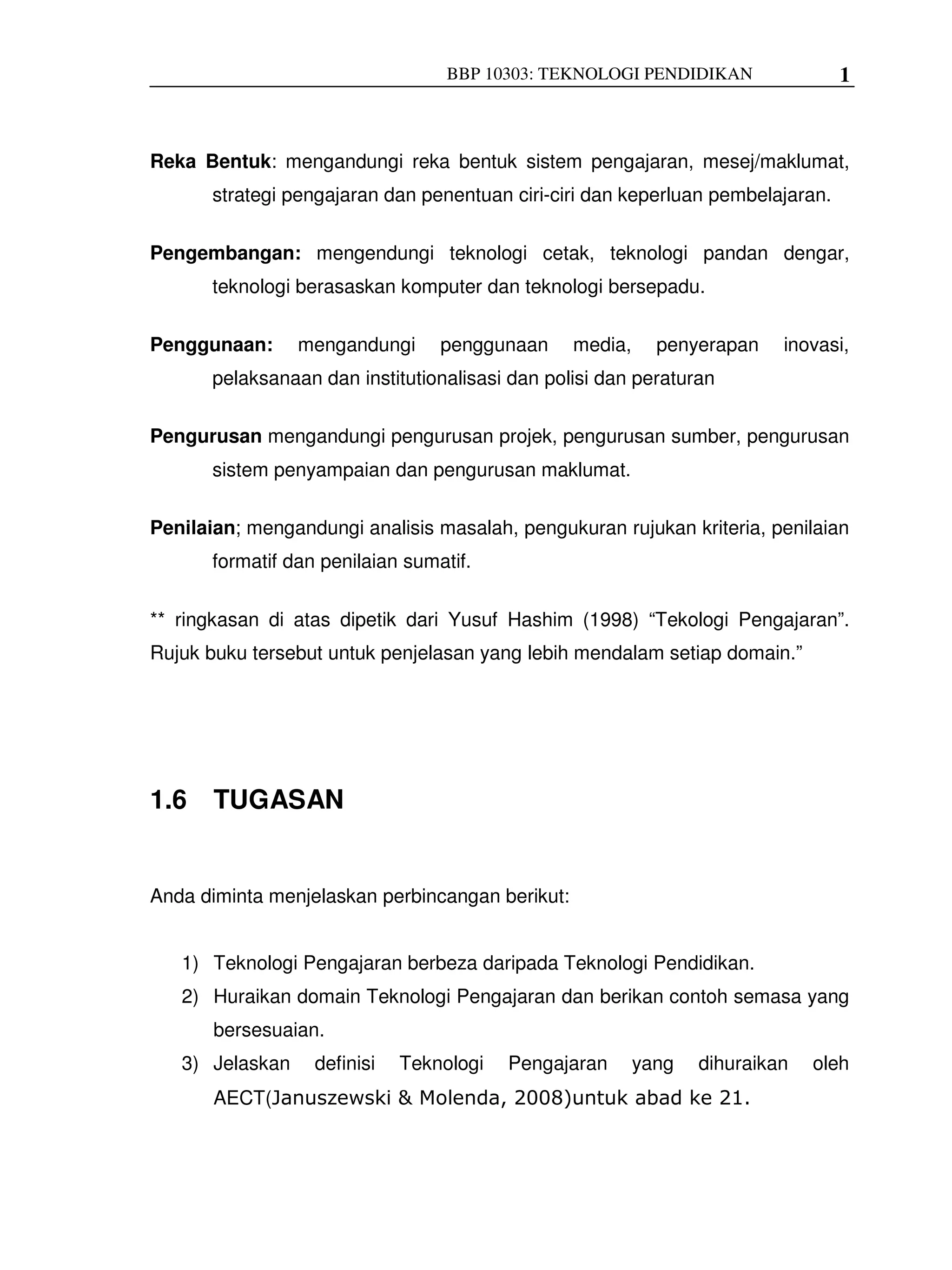 Bab1 pengenalan teknologi pendidikan | PDF