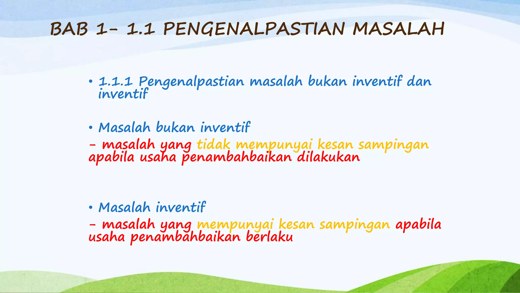 Bab 1 Penyelesaian Masalah Secara Inventif -RBT T2 | PPTX