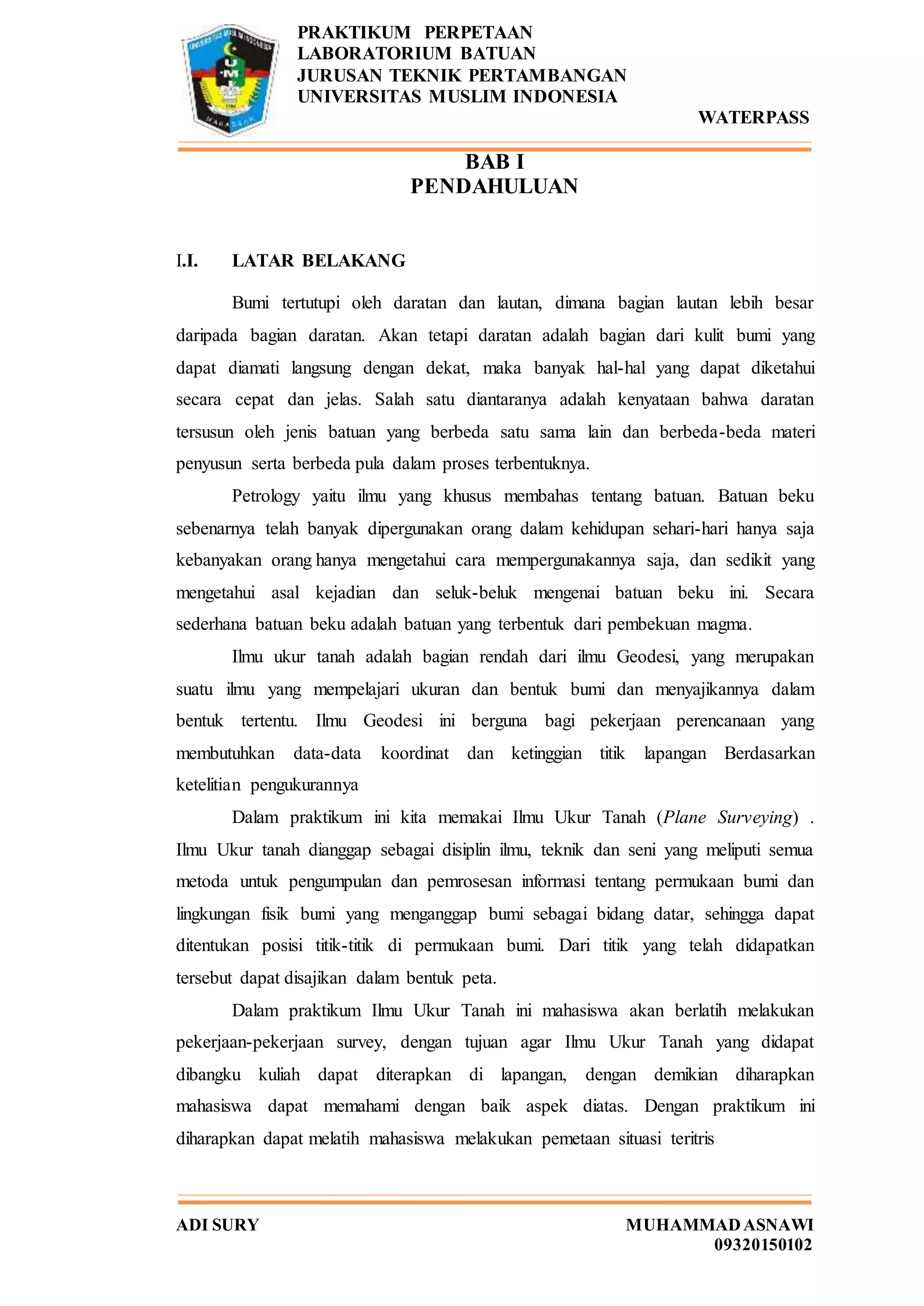 Bab 1 perpetaan | DOCX