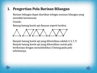 BAB 1 POLA DAN BARISAN BILANGAN KELAS VIII | PPTX