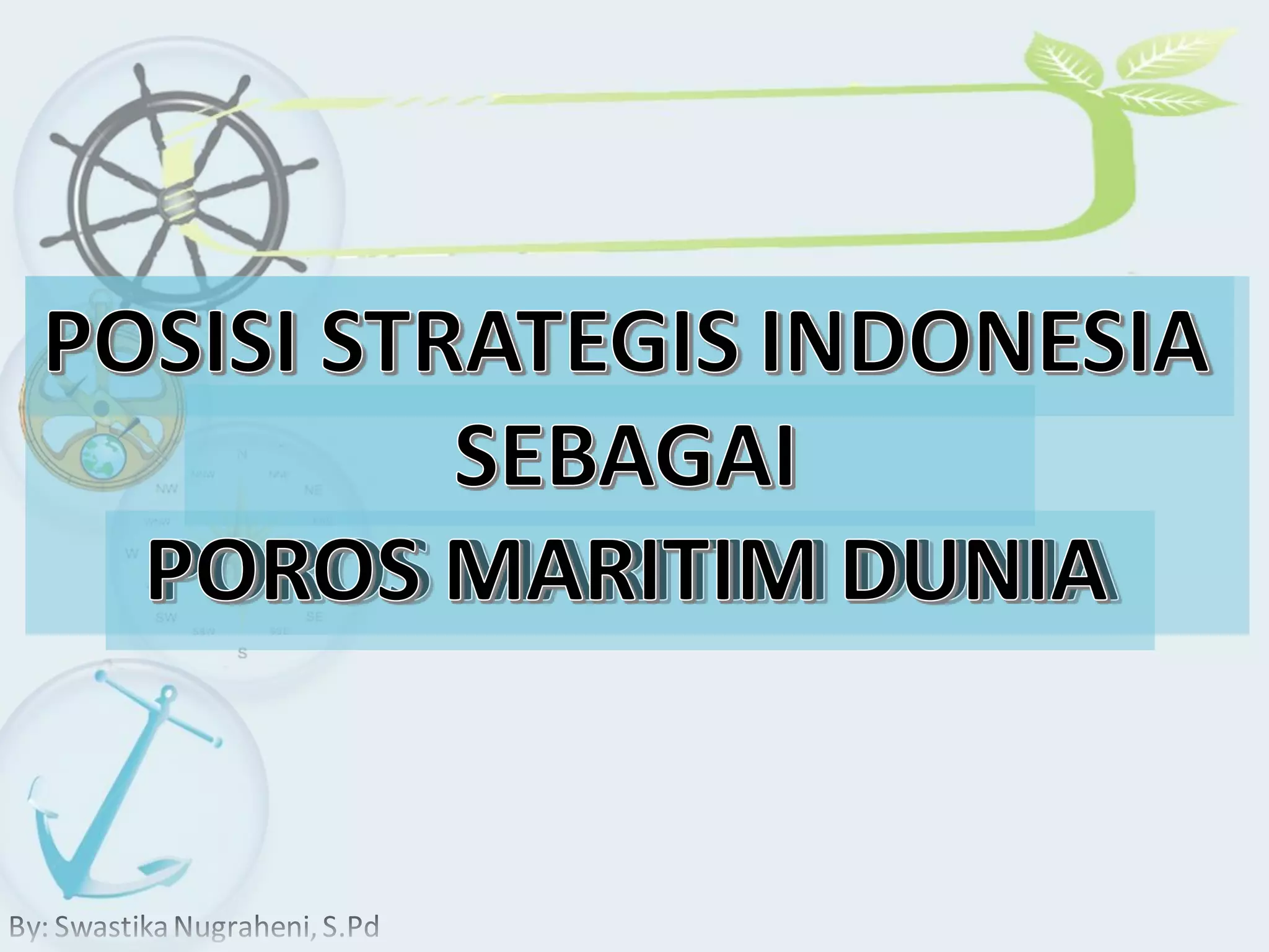 Bab 1 Posisi Strategis Indonesia Sebagai Proses Maritim Dunia | PDF