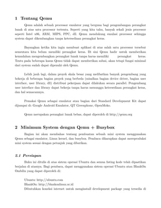 Qemu + Busybox Tutorial | PDF